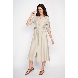 Le Jardin du Lin Leinen-Kleid in Beige - 76% | Gr&ouml;&szlig;e 36 | Damen-kleider