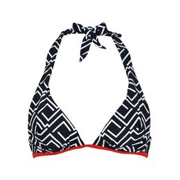 Naturana Bikini-Oberteil in Schwarz/ Wei&szlig;/ Rot - 55% | Gr&ouml;&szlig;e 42 | Damen-bademode