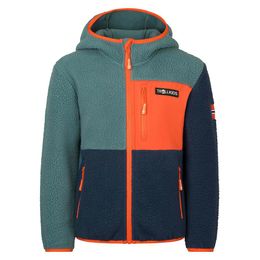 Trollkids Fleecejacke "Aurlandsfjord" in T&uuml;rkis - 51% | Gr&ouml;&szlig;e 122 | Kids-fleecejacken-fleecepullover