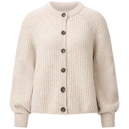 armedangels Damen-Strickjacke M Naturwei&szlig;