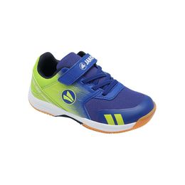 Jako Hallen-Fu&szlig;ballschuhe "Nick" in Blau/ Gr&uuml;n - 31% | Gr&ouml;&szlig;e 34 | Kinder-sportschuhe