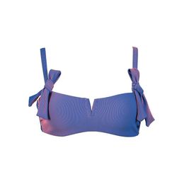 Naturana Bikini-Oberteil in Blau/ Pink - 61% | Gr&ouml;&szlig;e 44 | Damen-bademode