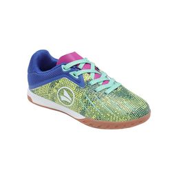 Jako Hallen-Fu&szlig;ballschuhe "Vini" in Gr&uuml;n/ Blau - 31% | Gr&ouml;&szlig;e 28 | Kinder-sportschuhe
