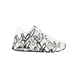Skechers Sneakers "Uno - Spread The Love" in Wei&szlig;/ Schwarz - 21% | Gr&ouml;&szlig;e 37 | Damen-sneakers