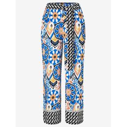 More & More More & More Culotte in Blau/ Schwarz/ Wei&szlig; - 78% | Gr&ouml;&szlig;e 36 | Damenhosen