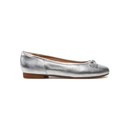 Clarks Leder-Ballerinas "Fawna" in Silber - 44% | Gr&ouml;&szlig;e 41 | Damen-ballerinas
