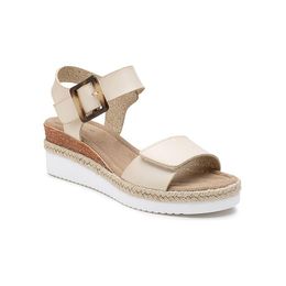 Foreverfolie Keilsandaletten in Beige - 58% | Gr&ouml;&szlig;e 39 | Damen-sandalen