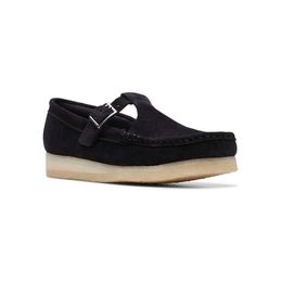 Clarks Leder-Mokassins "Wallabee" in Schwarz - 57% | Gr&ouml;&szlig;e 38 | Damen-schuhe-halbschuhe