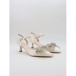 Bellucci Slingpumps in Wei&szlig; - 70% | Gr&ouml;&szlig;e 36 | Pumps