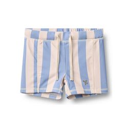 Wheat Badeshorts "Ulrik" in Beige/ Hellblau - 57% | Gr&ouml;&szlig;e 110 | Kinder-bademode