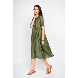 Le Jardin du Lin Kleid in Khaki - 56% | Gr&ouml;&szlig;e 42 | Damen-kleider