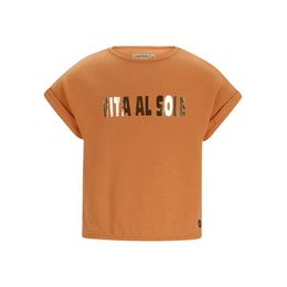 Like Flo Shirt "Djezz" in Hellbraun - 42% | Gr&ouml;&szlig;e 134/140 | Kinder-oberteile