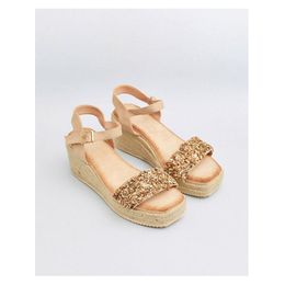 Bellucci Keilsandaletten in Beige - 53% | Gr&ouml;&szlig;e 39 | Damen-sandalen