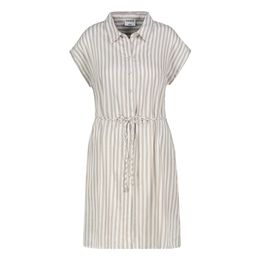 fresh made Hemdkleid in Beige/ Wei&szlig; - 50% | Gr&ouml;&szlig;e L | Damen-kleider