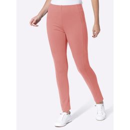 Heine Damen Jersey-Hose, Rosa, Gr. 40, R&ouml;hrenhosen, Material: Viskose
