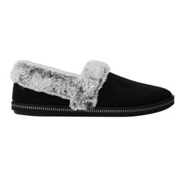 Skechers - "Cozy Campfire Team Toasty" Hausschuhe f&uuml;r M&auml;dchen, Kunstfell gef&uuml;ttert, Flach (Schwarz)