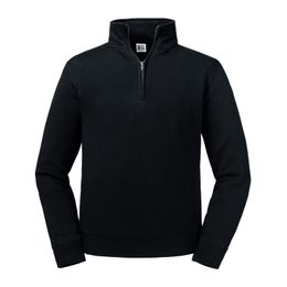 Russel Athletic Russell Herren Authentic Quarter Zip Sweatshirt (Schwarz)