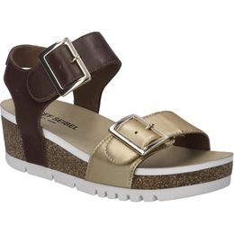 Josef Seibel Damen Sandale Quinn 02 in gold-kombi