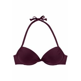 Lascana Bikinitop 'Kati' Damen Gr&ouml;&szlig;e 75 bordeaux