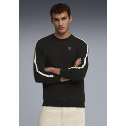 Puma Herren Langarmshirt "ESS ELEVATED CREW TR"Puma schwarz, Gr. M, unifarben, Sweatware, Obermaterial: 100% Baumwolle, Shirts, Regular Fit, Langarm,