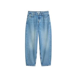 Marc O'Polo Damen Relax-fit-Jeans "aus reiner Baumwolle"bright blau, Gr. 31, MARC O'POLO DENIM, unifarben, Obermaterial: 100% Baumwolle, Jeans