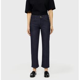 MAC Damen Slim-fit-Jeans "CARRIE straight"fashion rinsed, Gr. 36, Denim/Jeans, Obermaterial: 71% Baumwolle, 16% Polyester, 11% Modal, 2% Elasthan,