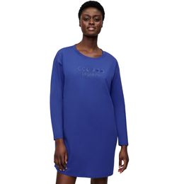 Triumph Damen Nachthemd "Nightdresses NDK LSL 04", Gr. 42, blau, Jersey, Obermaterial: 100% Baumwolle, Kleider, weich, atmungsaktiv, lang&auml;rmelig