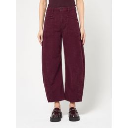 Gang Damen Stoffhose "94ODINA"lila smoke, Gr. 31, unifarben, 98% Baumwolle, 2% Elasthan, Hosen, mit konisch zulaufendem Bein