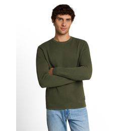 Herren Strickpullover, gr&uuml;n, Gr. S, Tom Tailor Denim, Strick, Obermaterial: 100% Baumwolle, Pullover