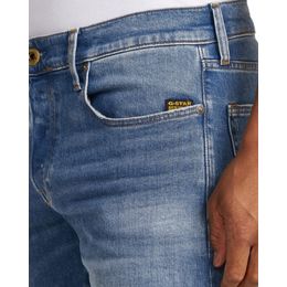 G-Star Raw G-STAR Herren Regular-fit-Jeans "3301 Regular Tapered Jeans"worn in azure, Gr. 38, Obermaterial: 73% Baumwolle, 25% Baumwolle, 2% Elasthan, Jeans