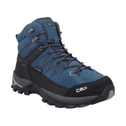 CMP Herren Wanderschuh "RIGEL MID WP TREKKING SHOES", Gr. 47, blau, Leder, Schuhe, wasserdicht