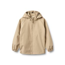 Wheat M&auml;dchen Allwetterjacke "Wheat Rainwear Chardy Jacket"wei&szlig; pepper, Gr. 122, unifarben, 55% Polyester, 45% Polyurethan, Jacken, reflektierend