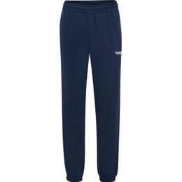 Hummel Damen Sweathose "hmlLEGACY 2.0 W SWEATPANTS", blau, Gr. L, angeraute Sweatware, Obermaterial: 60% Baumwolle, 40% Polyester, Hosen, angeraute