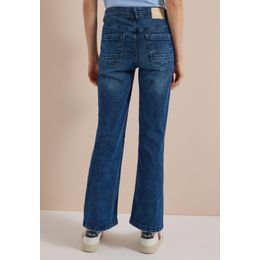 Cecil Damen Slim-fit-Jeansdunkelblau wash, Gr. 29, unifarben, Jeans, 78% Baumwolle, 20% Polyester, 2% Elasthan, Jeans, 5-Pocket-Style