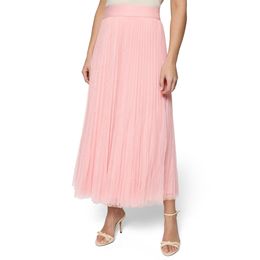 Zero Damen Midirock "Damen mit Gummibund"bridal rose, Gr. 42, transparent, T&uuml;ll, Obermaterial: 100% Polyester. Futter: 65% Polyester, 35% Viskose,