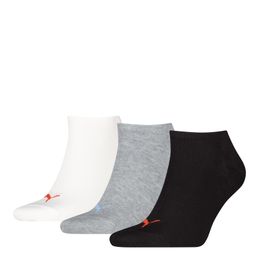 Puma Herren Sneakersocken "Puma UNISEX SNEAKER PLAIN 3P", Gr. 43, wei&szlig;, Baumwollmischung, Socken, mit kleinem Logo