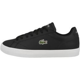 Lacoste Herren Sneaker "Lacoste Lerond Set 125 2 Sneaker low Herren Schuhe", Gr. 42,5, schwarz-wei&szlig;, Glattleder, Lederimitat, Schuhe, Keine / nicht