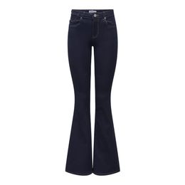 Only Damen Bootcut-Jeans "ONLREESE REG RETRO FLARED DNM BOX"dunkelblau denim detail:rinse, Gr. 26, Denim/Jeans, Obermaterial: 69% Baumwolle, 29%