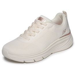 Skechers Damen Slip-On Sneaker "BOBS ARCH FIT ELEV8 VEGAN", Gr. 35sanftes wei&szlig;, Textil, Schuhe, Schlupfschuh, Freizeitsneaker, Halbschuh,