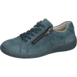 Waldl&auml;ufer WALDL&Auml;UFER Damen Schn&uuml;rschuh "K-Roya", Gr. 5,5petrol, Nubukleder, Basic, Schuhe, Komfortschuh, Bequemschuh in Extraweite K