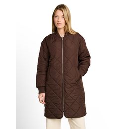 Damen Steppmantel, braun, Gr. XXL, Tom Tailor Denim, unifarben, Web, Obermaterial: 100% Polyester. Futter: 100% Polyester, M&auml;ntel, im Blouson-Style