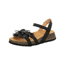 Think! THINK Damen Riemchensandale "Think Sandalen Leder", Gr. 37schwarz, Leder, Schuhe