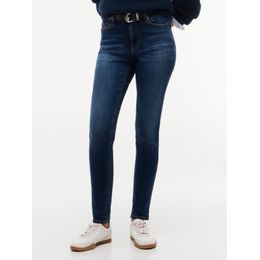 Tommy Jeans Damen Skinny-fit-Jeans "NORA MID RISE SKINNY DJ0257"denim schwarz, Gr. 29, leichte Abriebeffekte, Denim/Jeans, Obermaterial: 96%