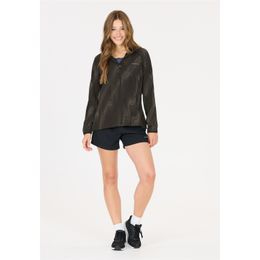 Endurance Damen Laufjacke "Malakas"schwarz, grau, Gr. 42, bedruckt, 88% Polyester, 12% Elasthan, Jacken, mit reflektierenden Elementen