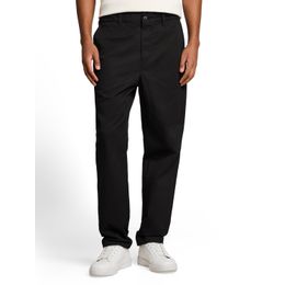 Herren Stoffhose, schwarz, Gr. 30, Tom Tailor Denim, unifarben, Web, Obermaterial: 97% Baumwolle, 3% Elasthan. Futter: 100% Baumwolle, Hosen, mit