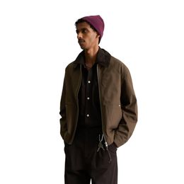 Marc O'Polo Herren Outdoorjacke "aus recyceltem Baumwoll-Canvas"chocolate fudge, Gr. L, MARC O'POLO DENIM, unifarben, Obermaterial: 98% Baumwolle, 2% Elasthan.