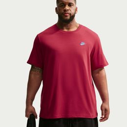 Nike Sportswear Herren T-Shirt "M NSW CLUB TEE"tough rot, football blau, Gr. M, Jersey, Obermaterial: 100% Baumwolle, Shirts, mit Logostickerei auf