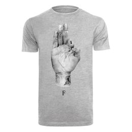 MisterTee Herren T-Shirt "MisterTee Herren FMS Sign Tee"erdgrau, Gr. M, bedruckt, 100% Baumwolle, Shirts