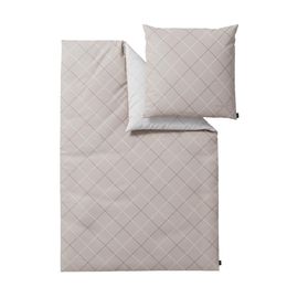 Bettw&auml;sche Bugattibeige, Mako-Satin, Obermaterial: 100% Baumwolle, Bettw&auml;sche, "Satin-Flanell Kombi-Bettw&auml;sche Bugatti", mit glatter Satin- und