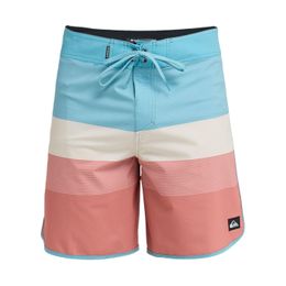 Quiksilver Herren Boardshorts "Surfsilk Scallop 18""desert sand, tijuana, Gr. 33, Obermaterial: 88% Polyester, 12% Elasthan., Hosen